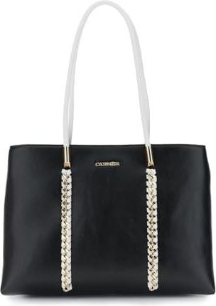 Caf&egrave;noir Sac De Courses &Agrave; Anses Tubulaires, Pour Femme, Couleur Noir, Taille Taille Unique