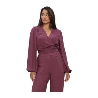 Harper & Yve Flora Longsleeve - - Blouses & Shirts - Damen - Lila - L