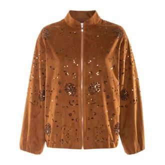 Nenette Femme, Vestes, Brun, Taille: 38 FR Vigna Bomber