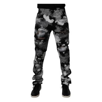 Dolce & Gabbana Multicolor Camouflage Skinny Denim Jeans - - Jeans - Herren - Mehrfarbig - M