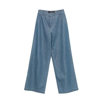 Karl Lagerfeld Shiny Denim Camal Ancho - - Jeans - Damen - Blau - 2XS