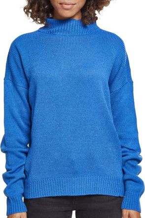 Urban Classics Damen Ladies Oversize Turtleneck Sweater Sweatshirt, per Pack Blau (brightblue 01434), XXX-Large (Herstellergr&ouml;&szlig;e: 3XL)
