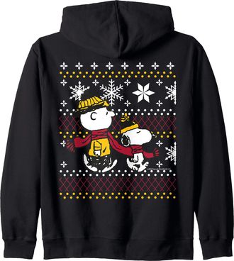 Peanuts Snoopy Charlie Brown Wintertime Weihnachten Kapuzenjacke