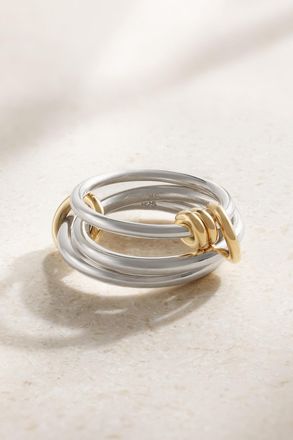 Spinelli Kilcollin Raneth Set Aus Drei Ringen Aus Sterlingsilber Und 18-karätigem Gold