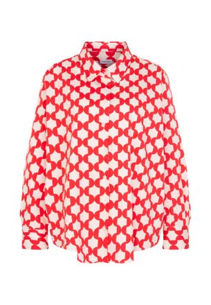 Seidensticker Damen Hemdbluse Bluse, Rot, 54