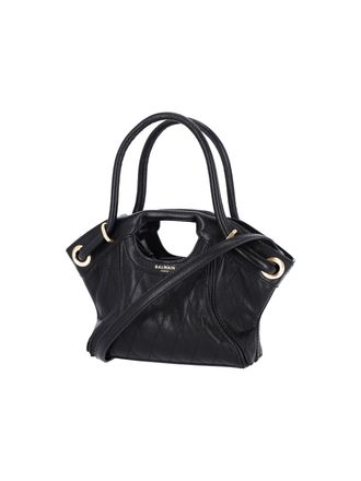 Balmain Womens Bags Black Lamb Leather
