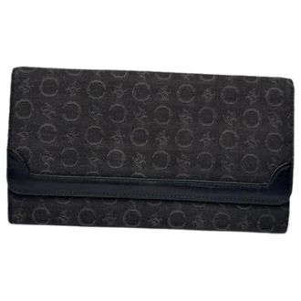 Celine Portefeuille en coton Pre-owned - Femme - Pre-owned - Noir - Taille: ONE Size