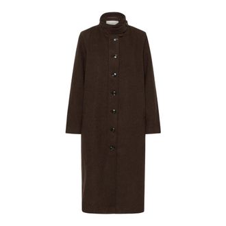 Kaffe KCmachel Wildleder Mantel - - Coats - Damen - Braun - S