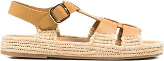 Paloma Barcel&oacute; Femme, Chaussures, Brun, Taille: 38 EU Yuka Flat Sandales