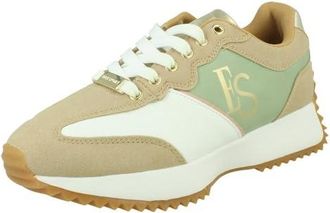Spot On Elle Sport F7R296 Baskets décontractées à lacets en mousse à mémoire de forme légère pour femme, Vert, 39 EU