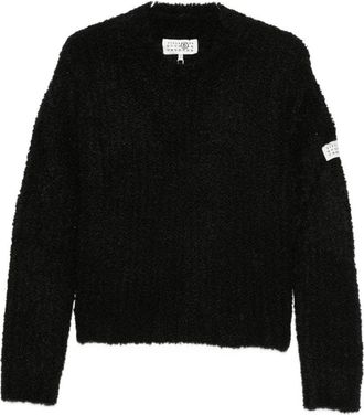 Maison Margiela Pull &agrave; col rond avec logo
