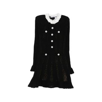 Self Portrait Kurzes Kleid - - Dresses - Damen - Schwarzk - L