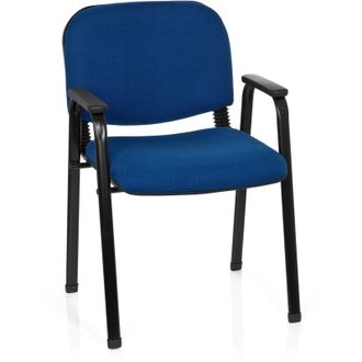 hjh OFFICE Chaise visiteur / Chaise XT 650 noir/bleu hjh OFFICE