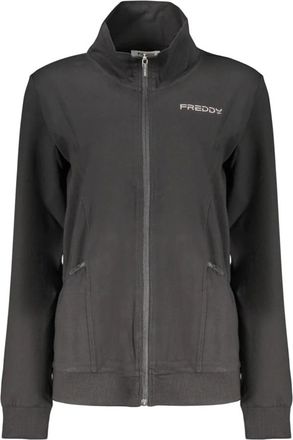 Freddy Femme, Sweatshirts et sweats &agrave; capuche, Noir, Taille: 42 FR SweaT-shirt &agrave; manches longues