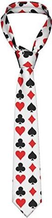 Generic Cravate Jeu De Cartes &Agrave; Jouer Sur Le Th&egrave;me Classique Men Tie R&eacute;glable Cravate DAffaires Pour C&eacute;l&eacute;brations Mariage Travail