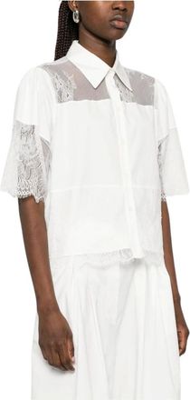 Blugirl Femme, Blouses et Chemises, Blanc, Taille: 38 FR Blugirl Chemises White