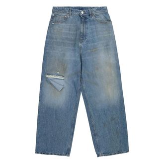 VETEMENTS Hellblaue Distressed Baggy Jeans - - Jeans - Damen - Blau - W27