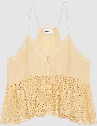 Isabel Marant Top Sogane Jaune Sunlight