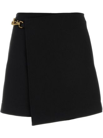 Burberry minijupe à design portefeuille - Noir