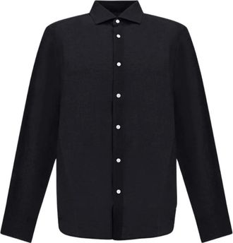 Herno Homme, Chemises, Bleu, Taille: XL Linen Shirt