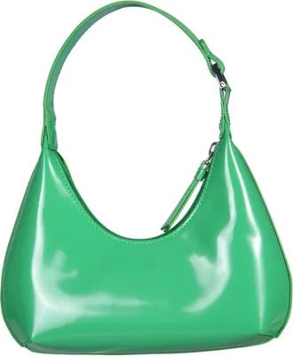 by FAR Womens Mini Amber Shoulder Bag Green Leather