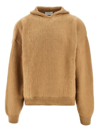 Mars&eacute;m Lang&auml;rmeliger Hoodie - Braun