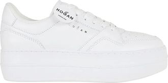 Hogan Low-Top Sneaker - White Leather Sneakers - Gr. 37 (EU) - in Weiß - für Damen