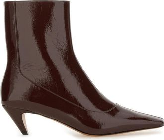 Stella McCartney Cotton-Blend Boots - Bordeaux