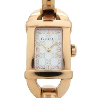 Gucci Montre Pre-owned en acier inoxydable - Femme - Pre-owned - Jaune - Taille: ONE Size