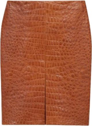 Saint Laurent Damen, Röcke, Braun, MGröße