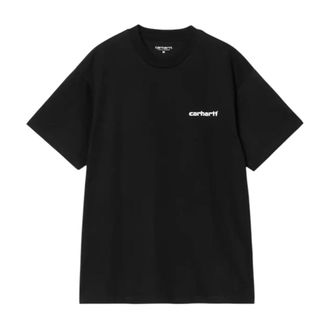 Carhartt Work in Progress Homme, Tops, Noir, Taille: L S/S Archive Lines T-Shirt