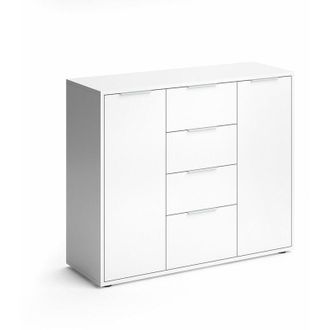 Vicco Kommode Leon, Wei&szlig;, 100 x 84 cm Vicco