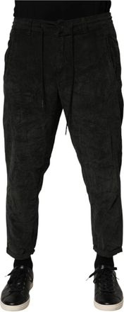 Dondup Homme, Pantalons, Noir, Taille: W38 Pantalon Cropped en Velours C&ocirc;tel&eacute; Taille Moyenne