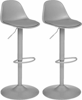 Toilinux Toilinux - Lot de 2 Chaises de bar Aiko en polypropylène ajustable