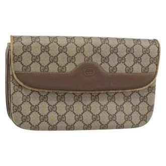 Gucci Pochette en plastique Pre-owned - Femme - Pre-owned - Beige - Taille: ONE Size