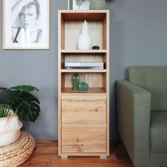 M&S Collection Bibliothèque 3 niches 2 tiroirs 45x37x129 cm chêne - MITZ