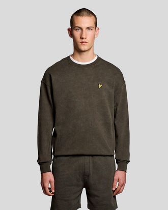 Lyle & Scott Schwerer Waschbaumwollpullover