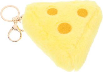 Cabilock Porte Cl&eacute;s Peluche Fromage Doux Charme Artificiel Compact pour &agrave; Dos Accessoire Polyvalent et Confortable