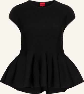 HUGO BOSS Hugo Blusentop Siefata schwarz