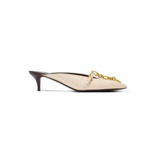 Balmain Sync Leder Mules - - Shoes - Damen - Beige - 36 EU