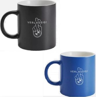 BMW 2x Tassen Set 300ml Kaffeebecher Becher groß Porzellan Tasse Verlässig