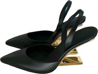 Generic YUJIEBB Chaussures simples tendance sexy antid&eacute;rapantes &agrave; talons hauts Forme sp&eacute;ciale Demi-soutien Chaussures de banquet pour femme, 2401 Noir, 35.5 E