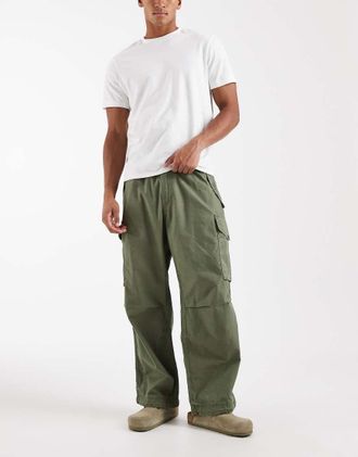 Levi's Pantalon baggy cargo - Kaki-Vert