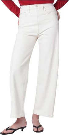 Mother Femme, Pantalons, Beige, Taille: W27 Half Pipe Ankle Jeans