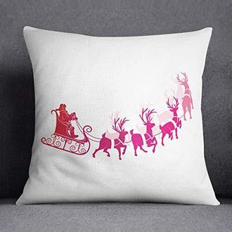 Questo Casa Weihnachtsbaum Kissenbezug mit Unsichtbarer Reißverschluss, Kissenhülle, Zierkissenbezug, Wohnkultur, Für Sofa, Kaffeestube, Größe: 45X45 cm - Entworf