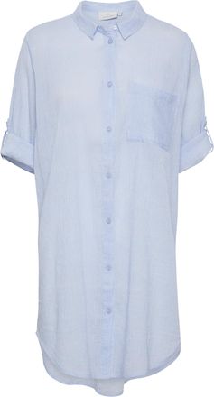 Kaffe Kaffe Damen KAvivian Shirt Dress 3/4 Blouse, Chambray Blue, 40
