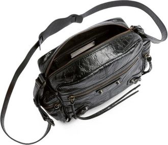 Balenciaga Lambskin Leather Belt Bag - Black