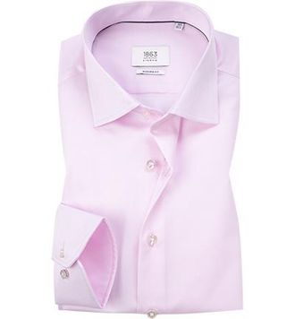 Eterna Herren Hemd rosa Baumwolle