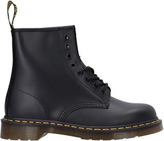 Dr. Martens 8 oeillets, Rangers Femme, Noir Verni (Brevet), 42 EU