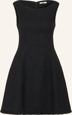 Maje Kleid Mit Glitzergarn schwarz